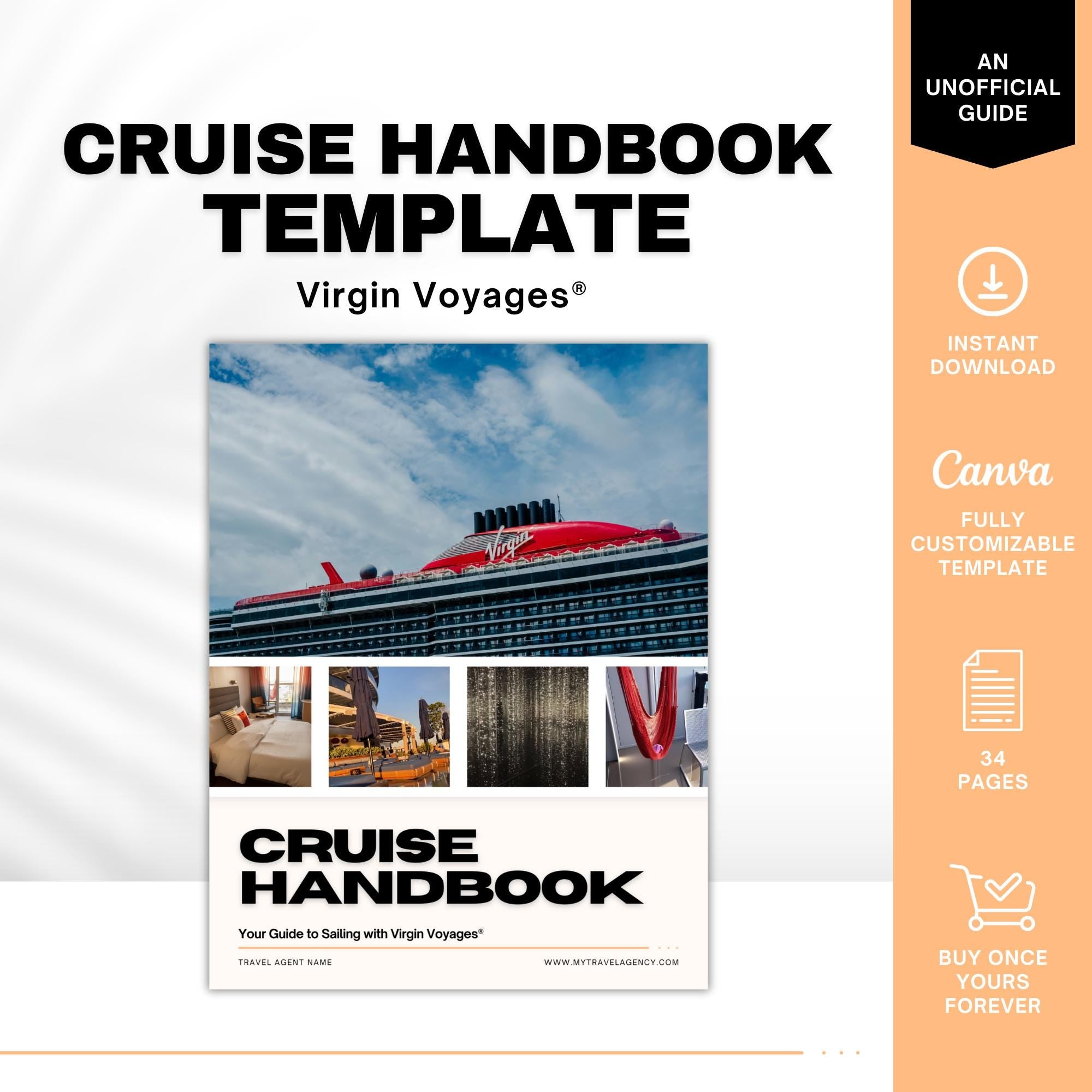 Virgin Voyages Agent Template | Instant Pro Cruise Handbook ...